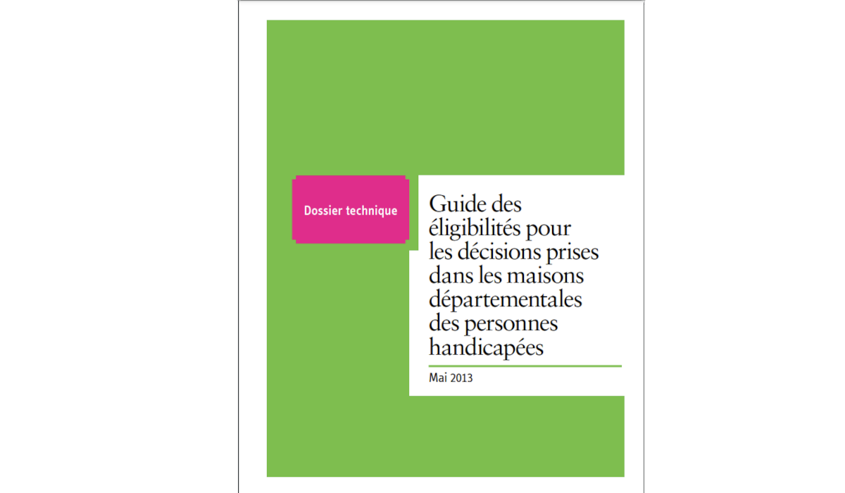 Guide barème MDPH : Détermination du taux d'incapacité