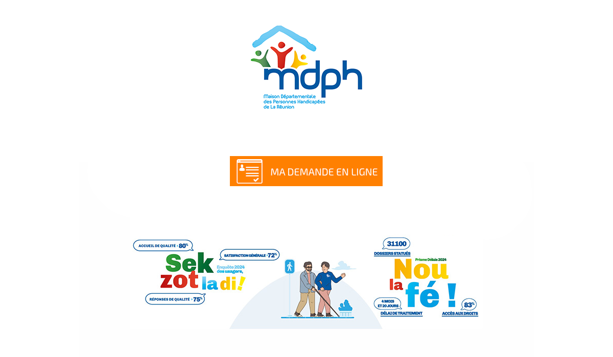 Portail MDPH La Réunion - Dépôt et suivi de demande